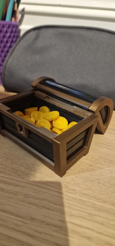 Treasure Chest Kit-Card (pirate chest puzzle box) by GlennovitS 3D ...