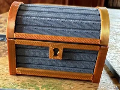 Treasure Chest Kit-Card (pirate chest puzzle box) by GlennovitS 3D ...