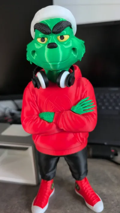 Grinch Urban Vibes ( Multiparts + 3mf included ) - Free 3D Print Model ...