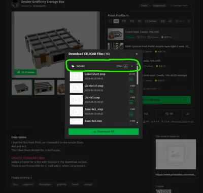Smaler Gridfinity Storage Box Remixed by Ambossa3D MakerWorld: Download Free 3D Models