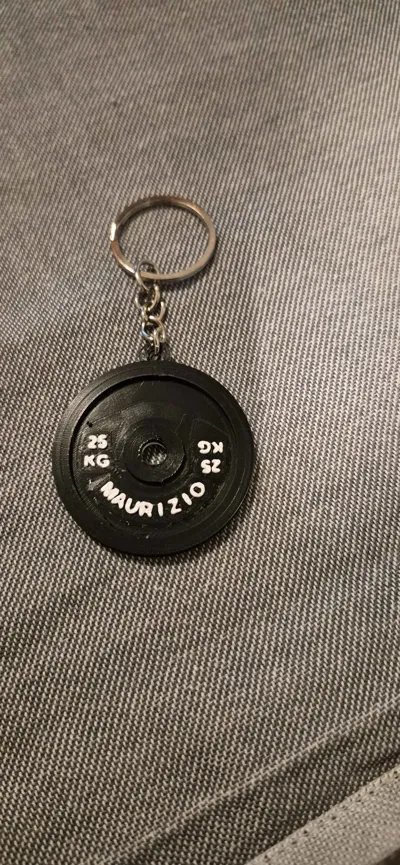 Weight Plate Keychain - Free 3D Print Model - MakerWorld