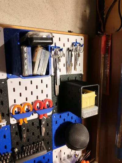 Cube Shelf for SKÅDIS - Extends Pegboard Surface - Free 3D Print Model ...