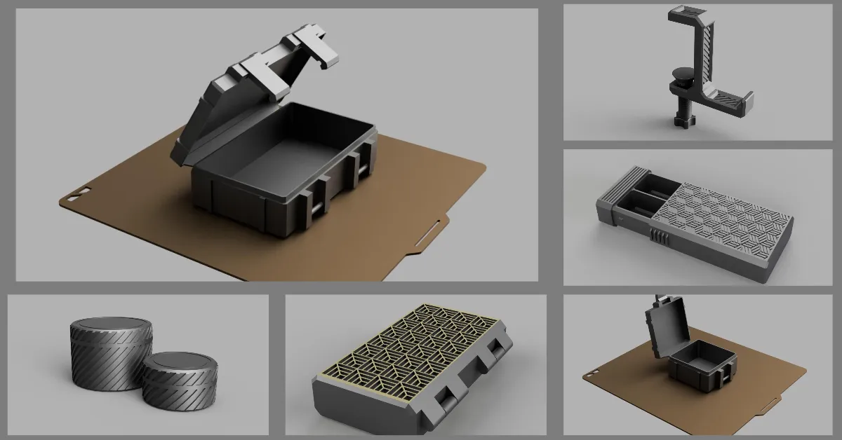 Stylish Rugged Box / Print in Place / No hardware - Free 3D Print Model ...