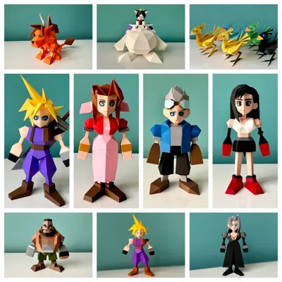 FINAL FANTASY VII LOW POLY | Kollektion – MakerWorld: Kostenlose 3D ...