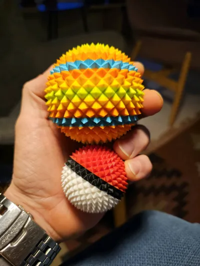 Very Spiky Sensory Fidget Sphere - Free 3D Print Model - MakerWorld