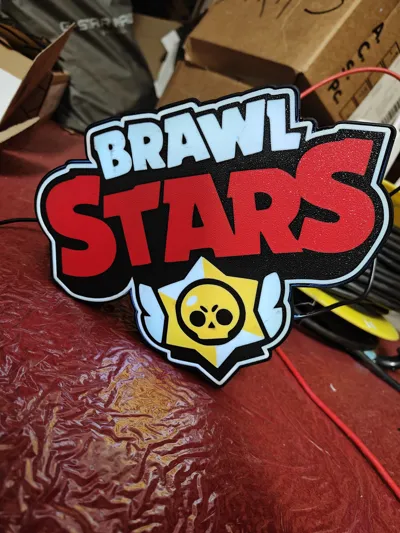Brawl Stars LED Lamp by Tommy Gun - MakerWorld