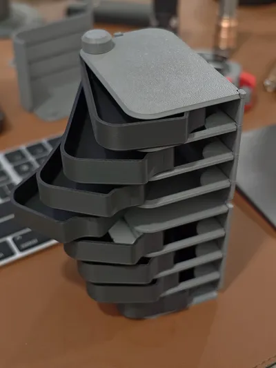 Modular Storage Tower Organizer | Storage Box - Free 3D Print Model ...