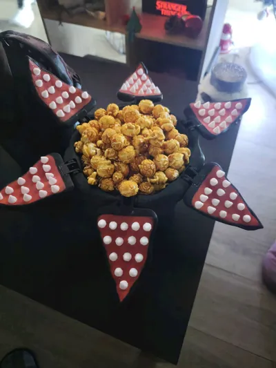 Stranger Things Popcorn Bucket - Demogorgon - Free 3D Print Model ...