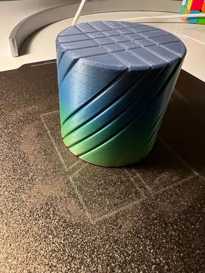 SpiralTwist Cylinder Fidget (slime Cylinder) - Free 3D Print Model ...