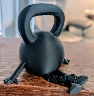 Articulated Kettlebell Buddy - Free 3D Print Model - MakerWorld