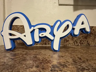 Custom Disney Font Name Plate by Lito Pine - MakerWorld