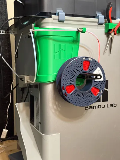 Bambu 4-1 PTFE Bracket for Side Spool Holder by codebender MakerWorld ...