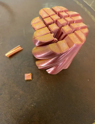 Fluid Slime - Spiral Cylinder - Free 3D Print Model - MakerWorld