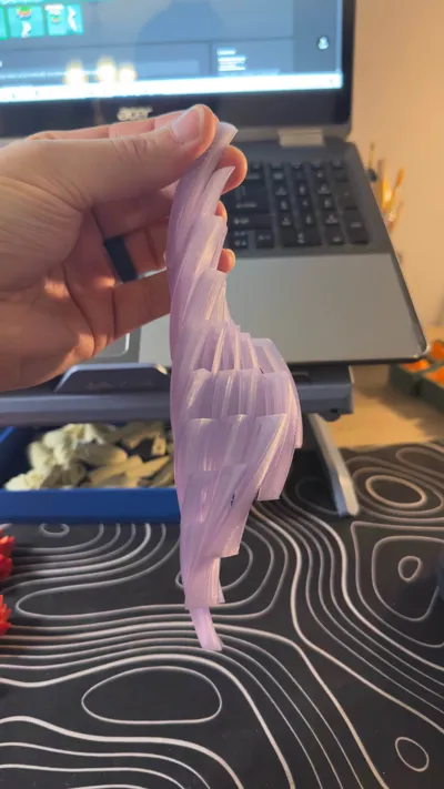 Fluid Slime - Spiral Cylinder - Free 3D Print Model - MakerWorld