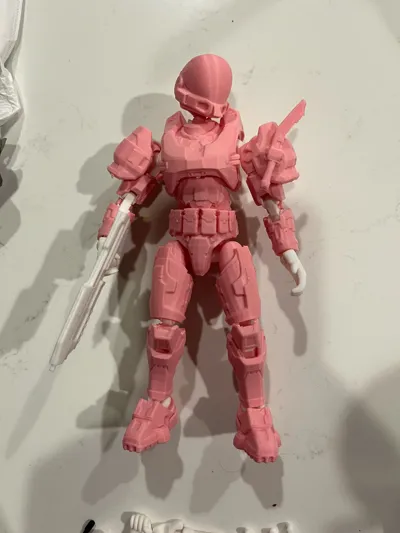 Halo MkV Action Figure - Master Chief - MODULYR V2 - Free 3D Print ...