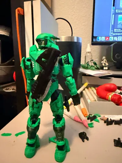 Halo MkV Action Figure - Master Chief - MODULYR V2 - Free 3D Print ...