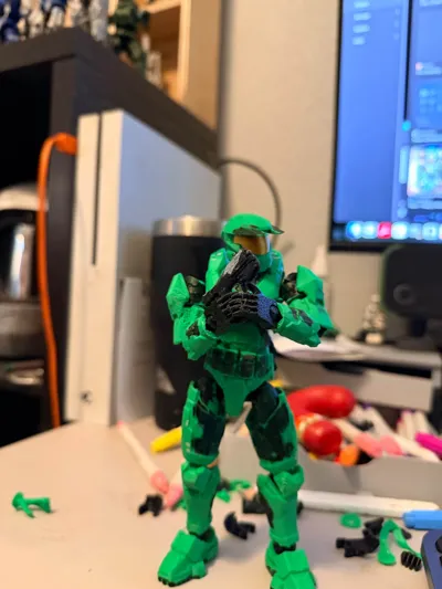 Halo MkV Action Figure - Master Chief - MODULYR V2 - Free 3D Print ...
