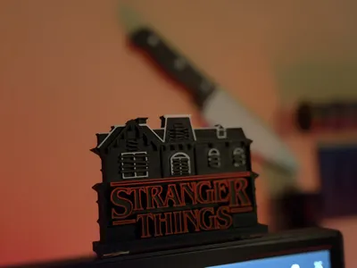 Stranger Things Logo - Creel House - Free 3D Print Model - MakerWorld