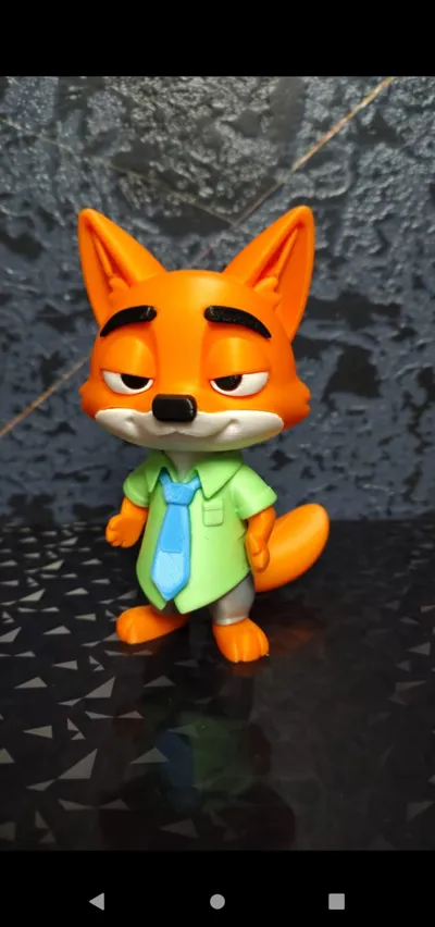 Chibi Nick Wilde (fully disassembled, no AMS needed) - Free 3D Print ...