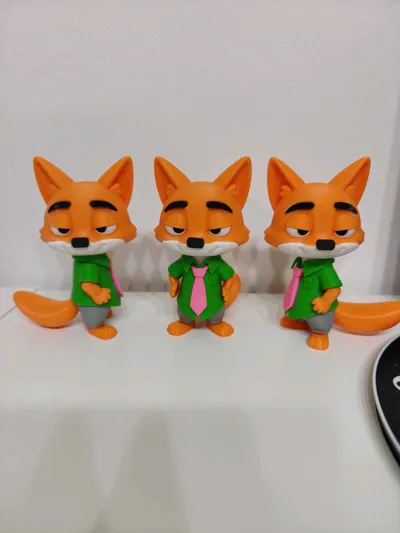 Chibi Nick Wilde (fully disassembled, no AMS needed) - Free 3D Print ...