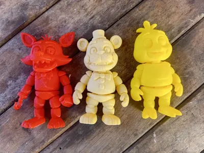 mini flexi FNAF (Five Nights at Freddy’s) - Free 3D Print Model ...