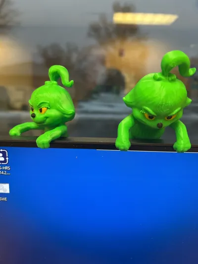 Monitor Grinch Girl - Free 3D Print Model - MakerWorld