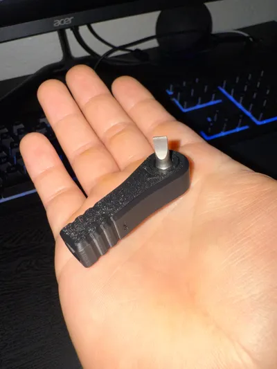 Micro EDC Pocket Ratchet Driver - Print In Place - Free 3D Print Model ...