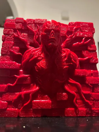 Vecna (Stranger Things) - Relief Sculpture - Free 3D Print Model ...