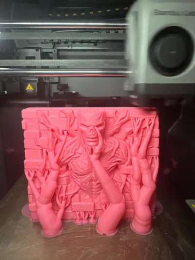 Vecna (Stranger Things) - Relief Sculpture - Free 3D Print Model ...