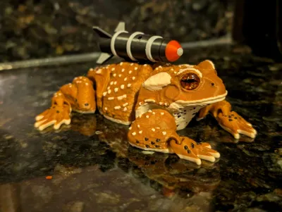 Missile Toad (Mistletoe Pun Holiday Flexy) - Free 3D Print Model ...