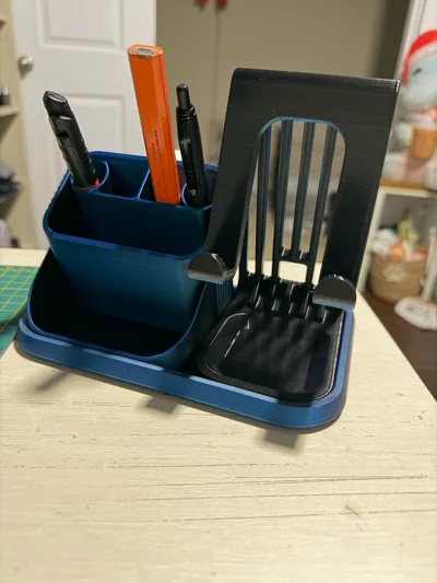 Modular Desk Organizer System| iPhone Stand Module - Free 3D Print ...