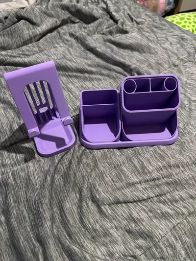 Modular Desk Organizer System| iPhone Stand Module - Free 3D Print ...
