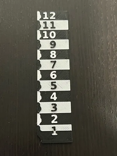 Gridfinity Height Ruler - Slim Edition by ABDELat MakerWorld: Download ...