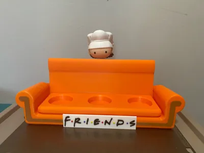 FRIENDS couch for McDonalds figures - Free 3D Print Model - MakerWorld