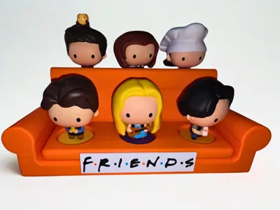 FRIENDS couch for McDonalds figures - Free 3D Print Model - MakerWorld