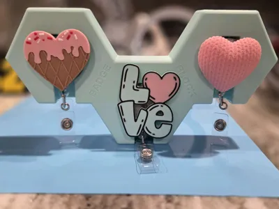 Badge Block - Badge Reel Holder - Free 3D Print Model - MakerWorld