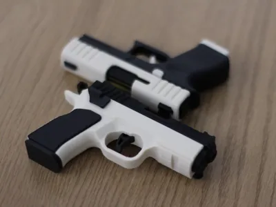Glock Fidget Keychain – Slide-Action Toy - Free 3D Print Model - MakerWorld