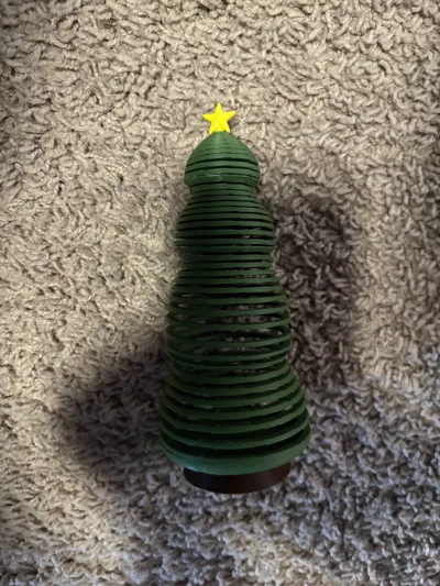 Slinky-Christmas Tree (No AMS Required) - Free 3D Print Model - MakerWorld