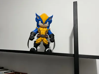 Sonic x Wolverine - Multicolor - Free 3D Print Model - MakerWorld