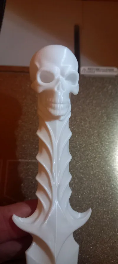 Skull-Hilt Tactical Dagger - Free 3D Print Model - MakerWorld