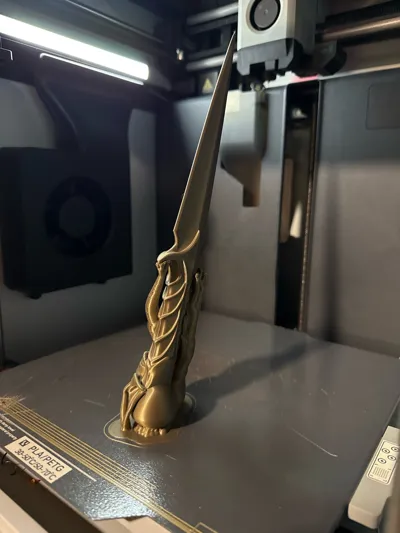 Skull-Hilt Tactical Dagger - Free 3D Print Model - MakerWorld