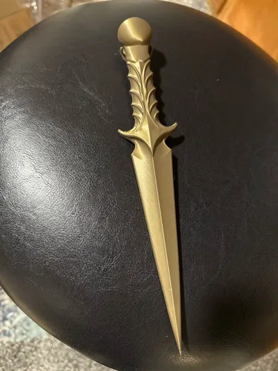 Skull-Hilt Tactical Dagger - Free 3D Print Model - MakerWorld