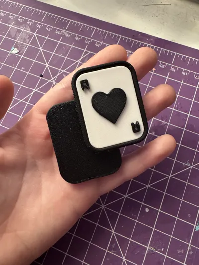 Ace poker fidget slider by Meshminds MakerWorld: Download Free 3D Models