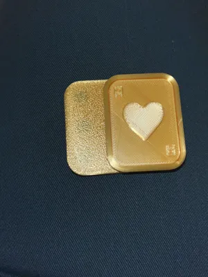 Ace poker fidget slider by Meshminds MakerWorld: Download Free 3D Models