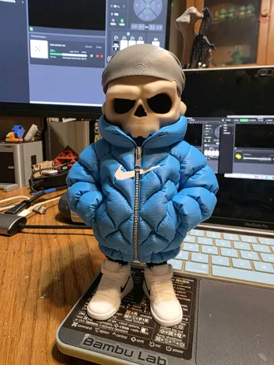 Cold Gang ZKULL - Multi-Part Skull Toy - Free 3D Print Model - MakerWorld