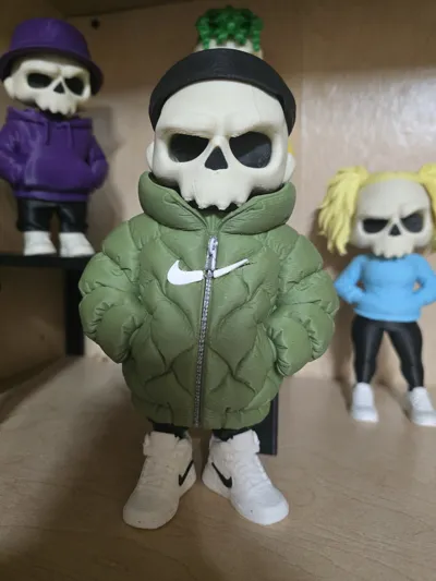 Cold Gang ZKULL - Multi-Part Skull Toy - Free 3D Print Model - MakerWorld