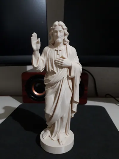 Jesus blessing realistic Catholic statue by Cyber_3dprinter MakerWorld ...