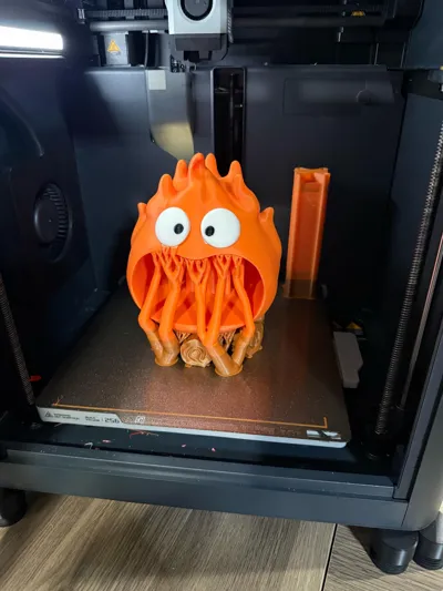 Ghibli Calcifer Accessorio Fuoco & Vassoio Portachiavi - Free 3D Print ...