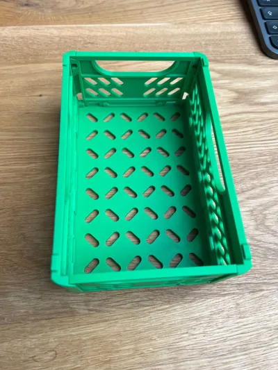 Foldable and stackable Crate - Free 3D Print Model - MakerWorld