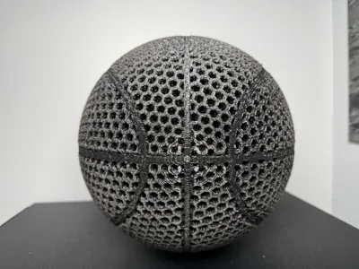 Airless Basketball Model - SainSmart PEBA - Free 3D Print Model ...